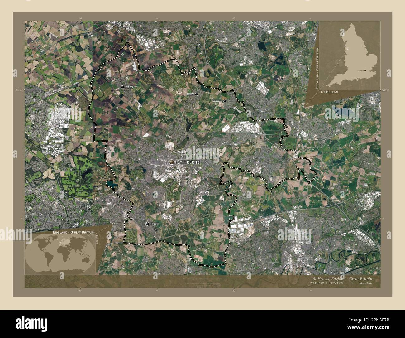 Rainford map hi-res stock photography and images - Alamy