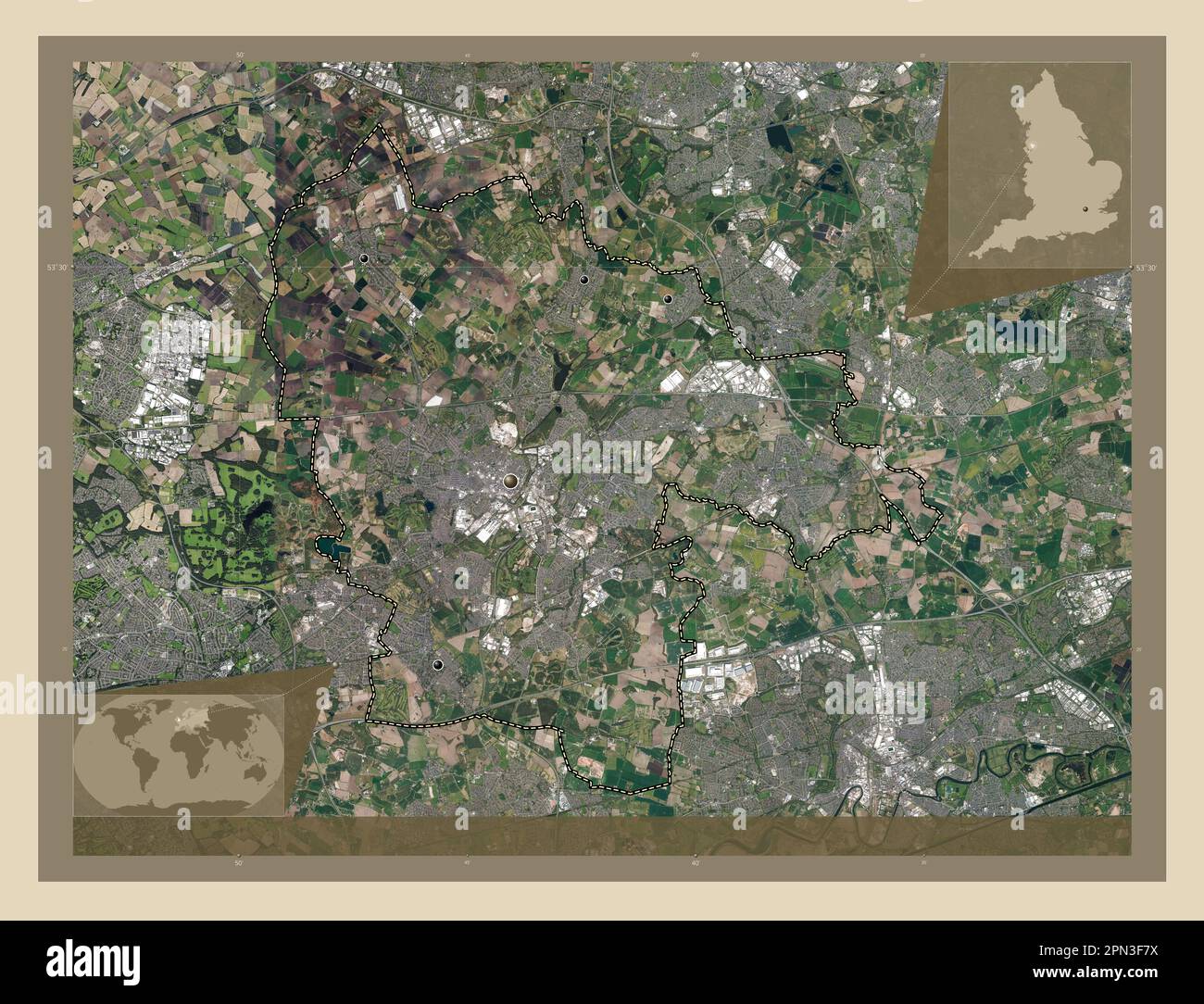 St Helens, unitary authority of England - Great Britain. High ...