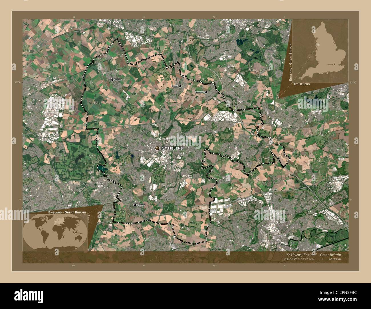 Rainford map hi-res stock photography and images - Alamy