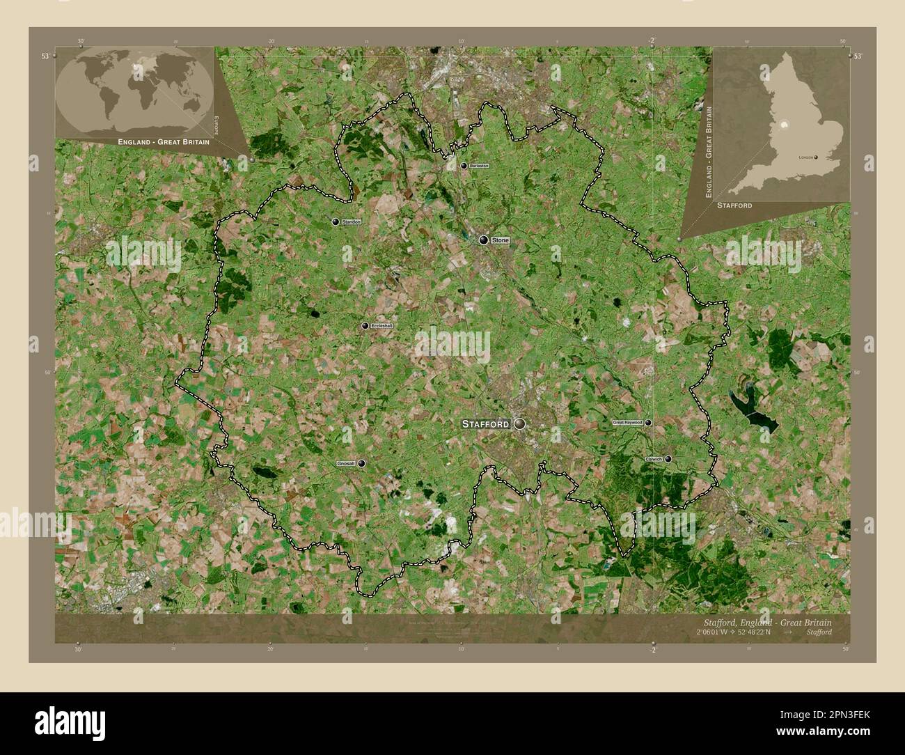 Stafford, non metropolitan district of England - Great Britain. High ...
