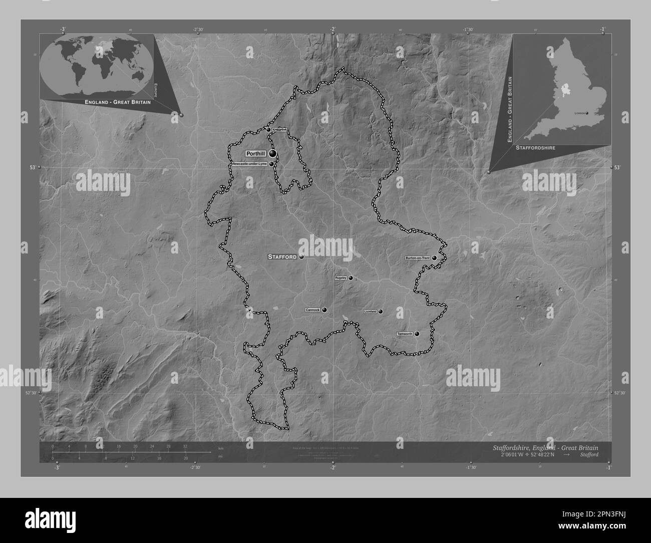 Staffordshire, administrative county of England - Great Britain ...