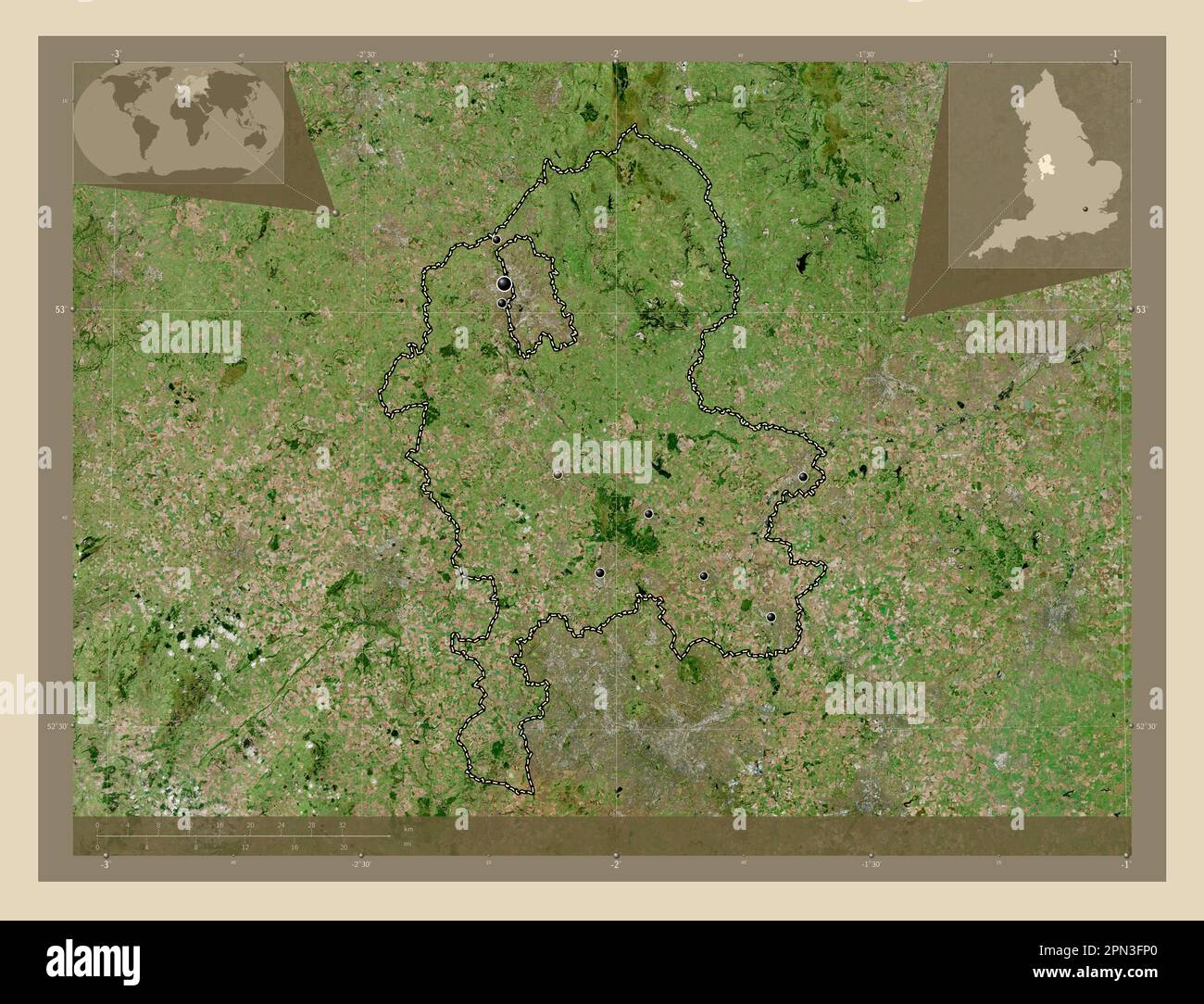 Staffordshire, administrative county of England - Great Britain. High ...