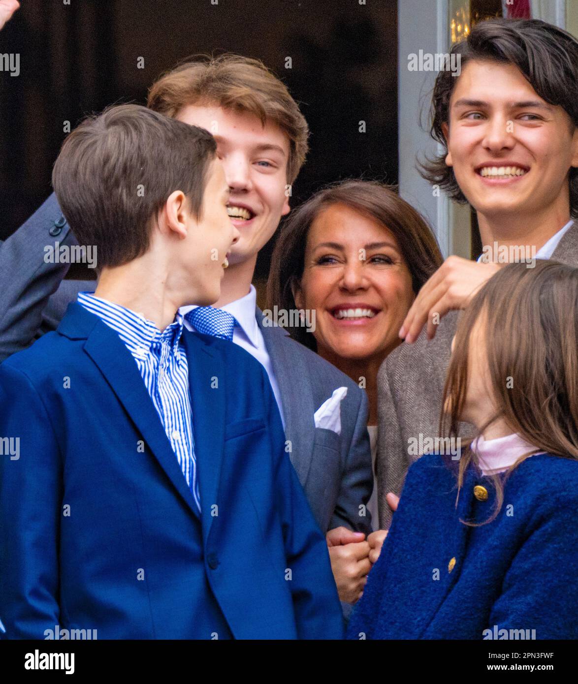Copenhagen, Denmark. 16th Apr, 2023. Princess Marie of Denmark with ...