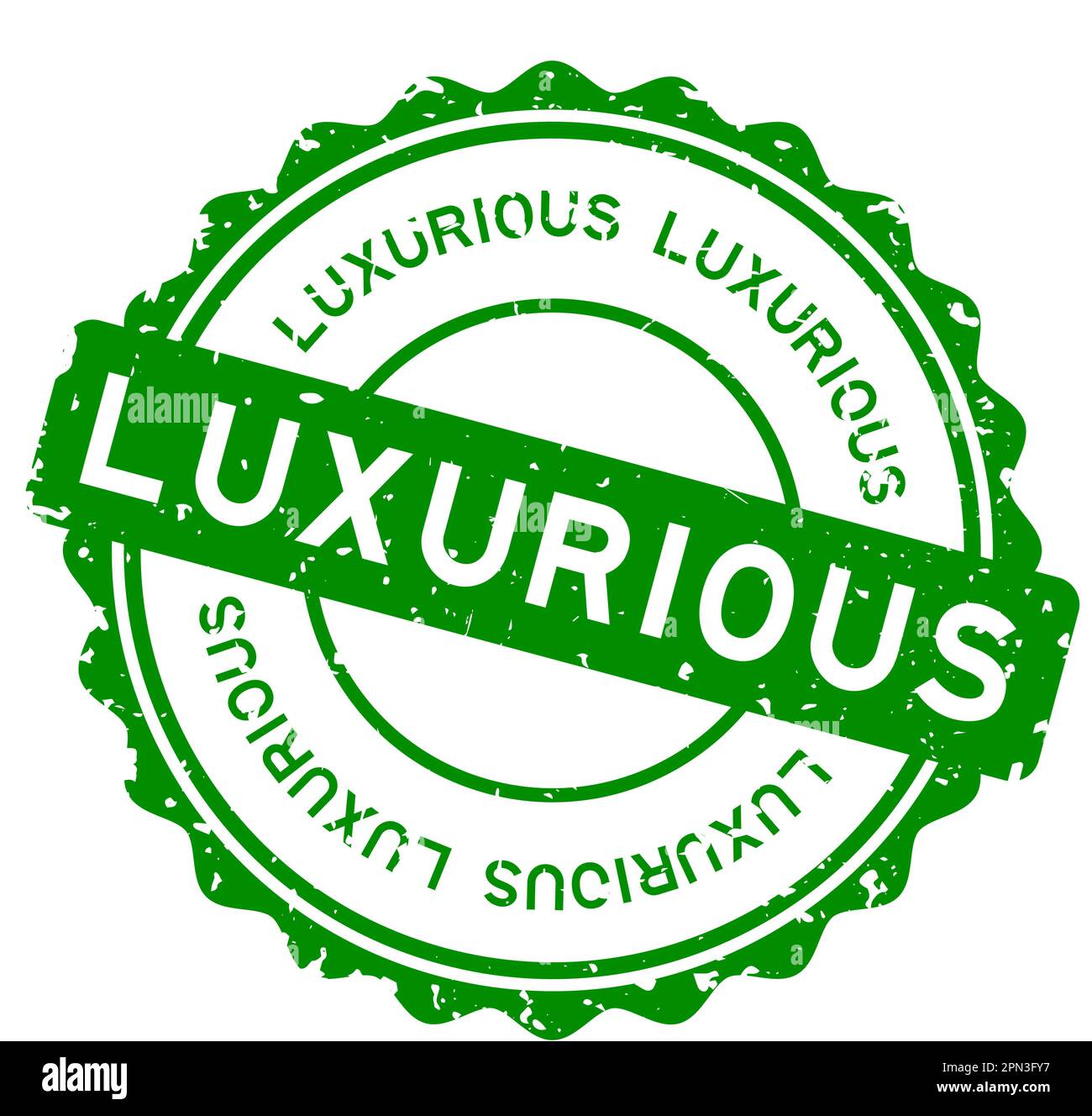 Grunge green luxurious word round rubber seal stamp on white background Stock Vector Image & Art ...
