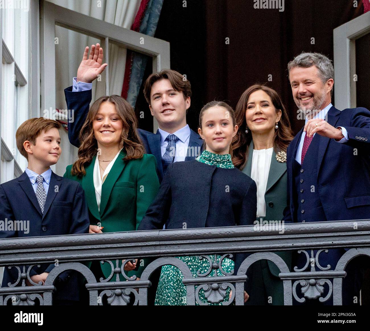 Crown Prince Frederik, Crown Princess Mary, Prince Christian, Princess ...