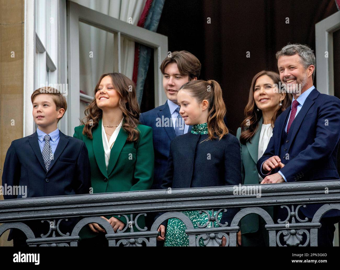 Crown Prince Frederik, Crown Princess Mary, Prince Christian, Princess ...