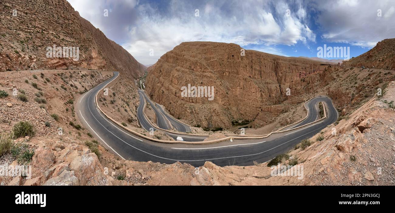 Morocco, Africa: the stunning winding road from Boumalne Dades to the ...