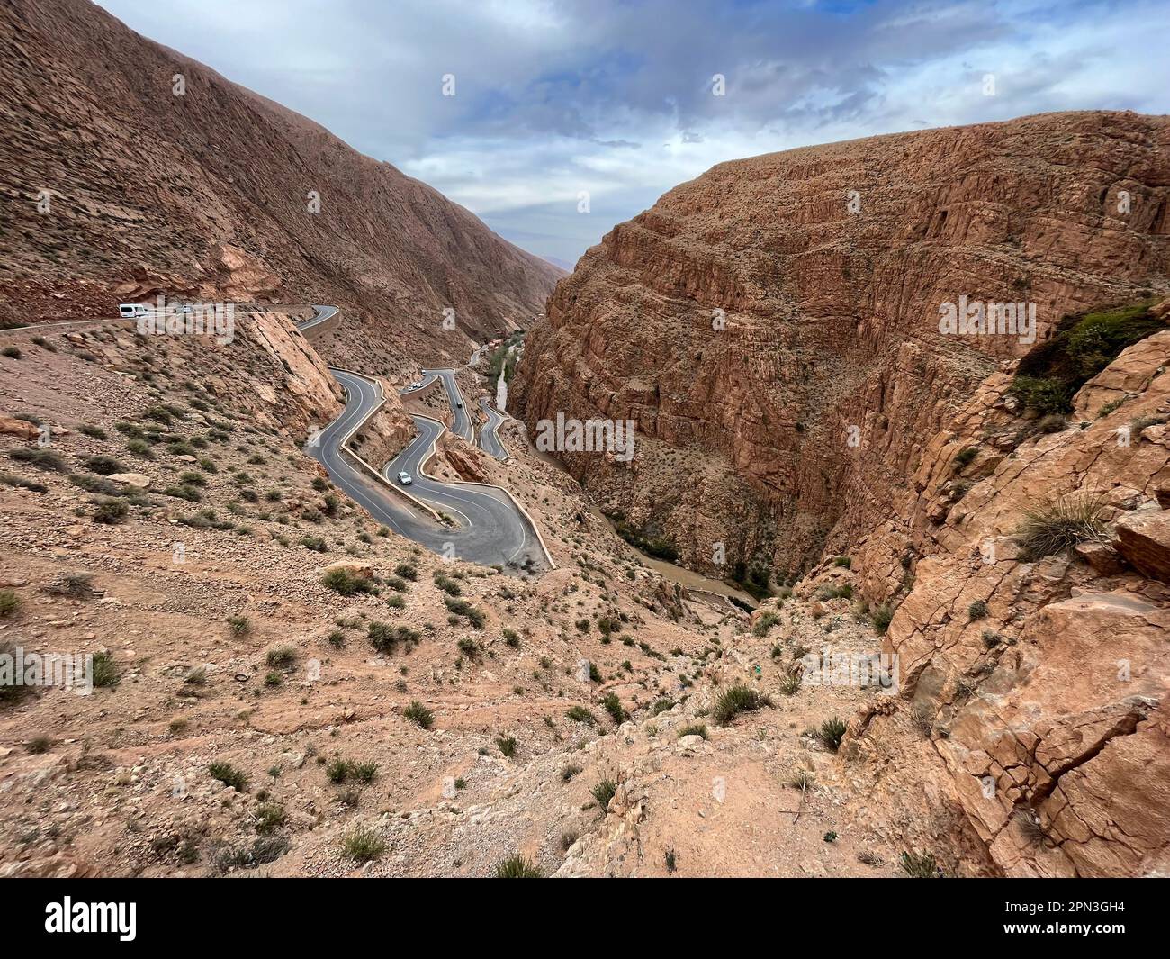 Morocco, Africa: the stunning winding road from Boumalne Dades to the ...