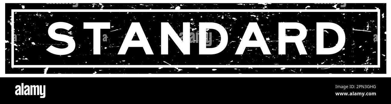 Grunge black standard word square rubber seal stamp on white background Stock Vector Image & Art ...