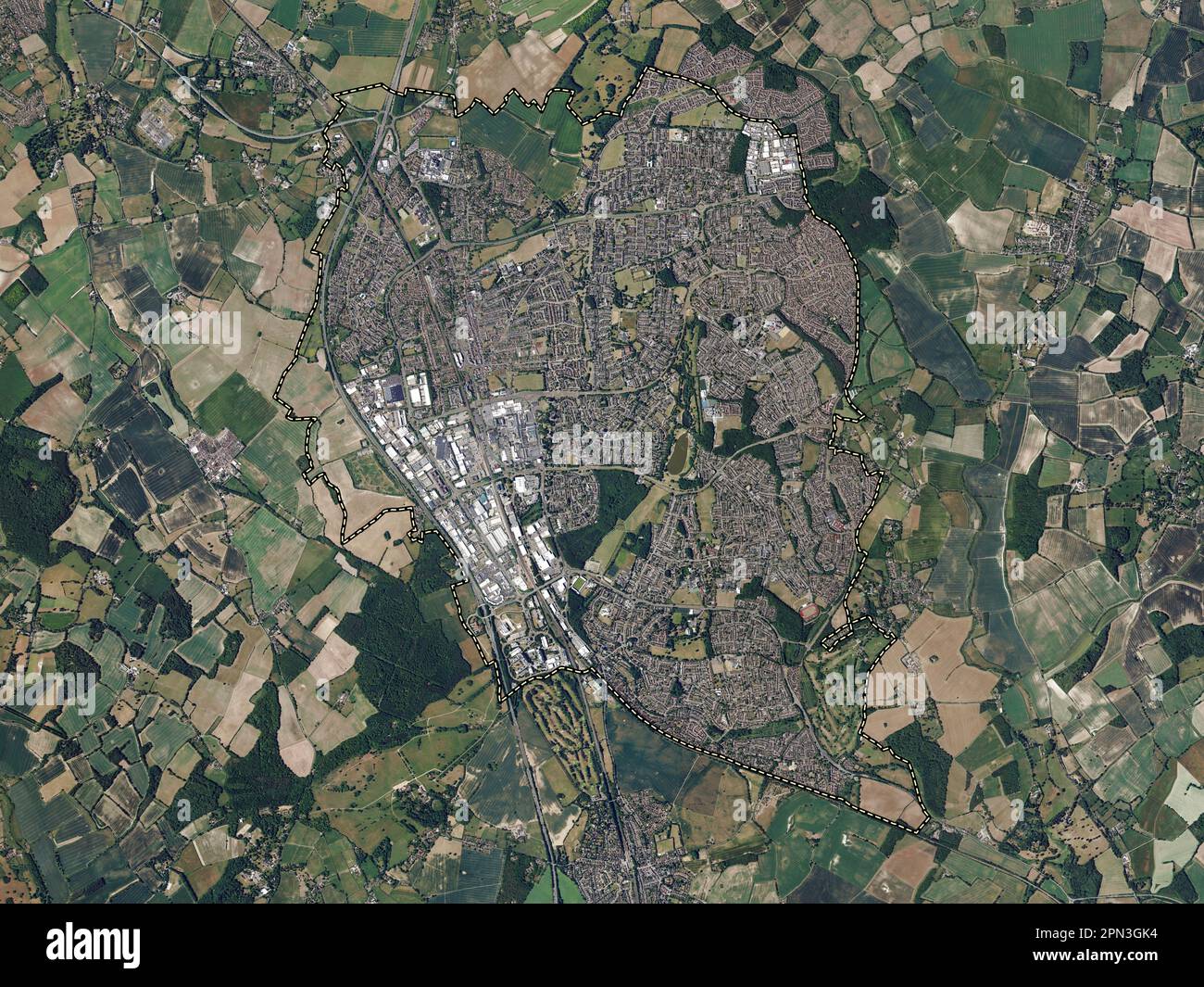 Stevenage, non metropolitan district of England - Great Britain. High ...