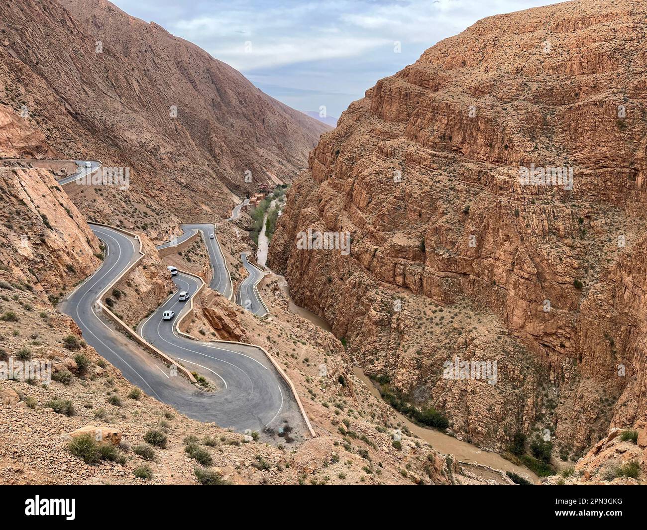Morocco, Africa: the stunning winding road from Boumalne Dades to the ...