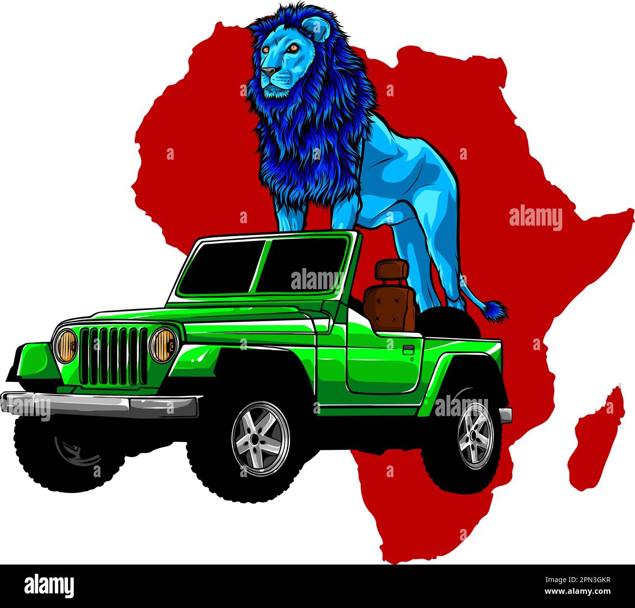 Africa tribal sunset Stock Vector Images - Alamy