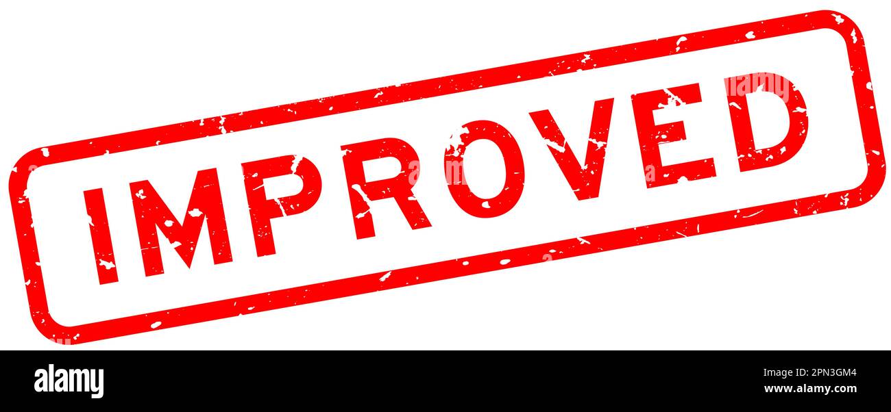 Grunge red improved word square rubber seal stamp on white background Stock Vector Image & Art ...