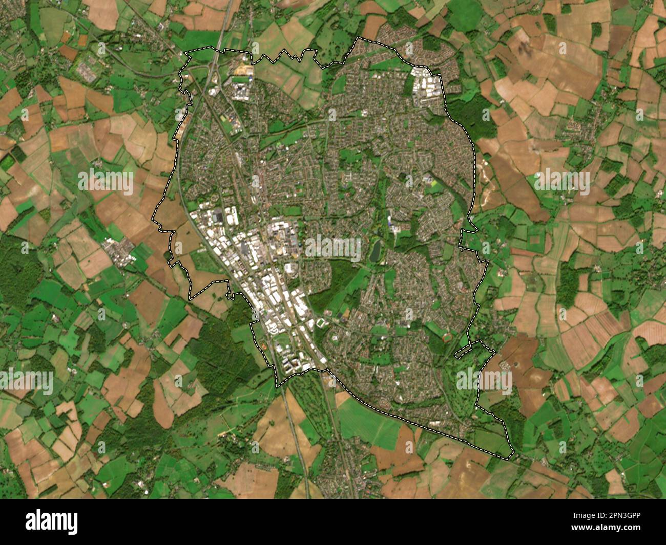 Stevenage, non metropolitan district of England - Great Britain. Low ...