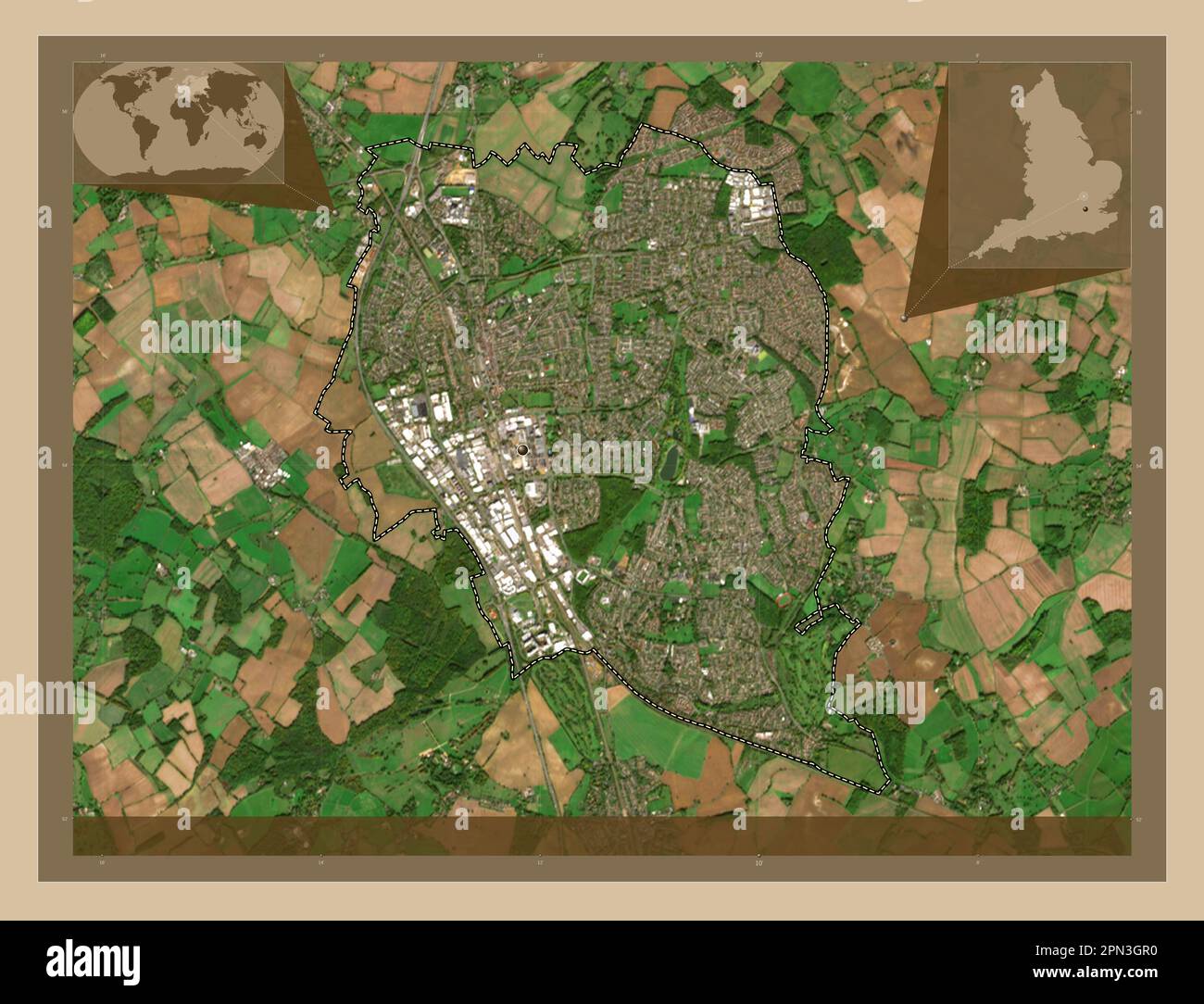 Stevenage, non metropolitan district of England - Great Britain. Low ...