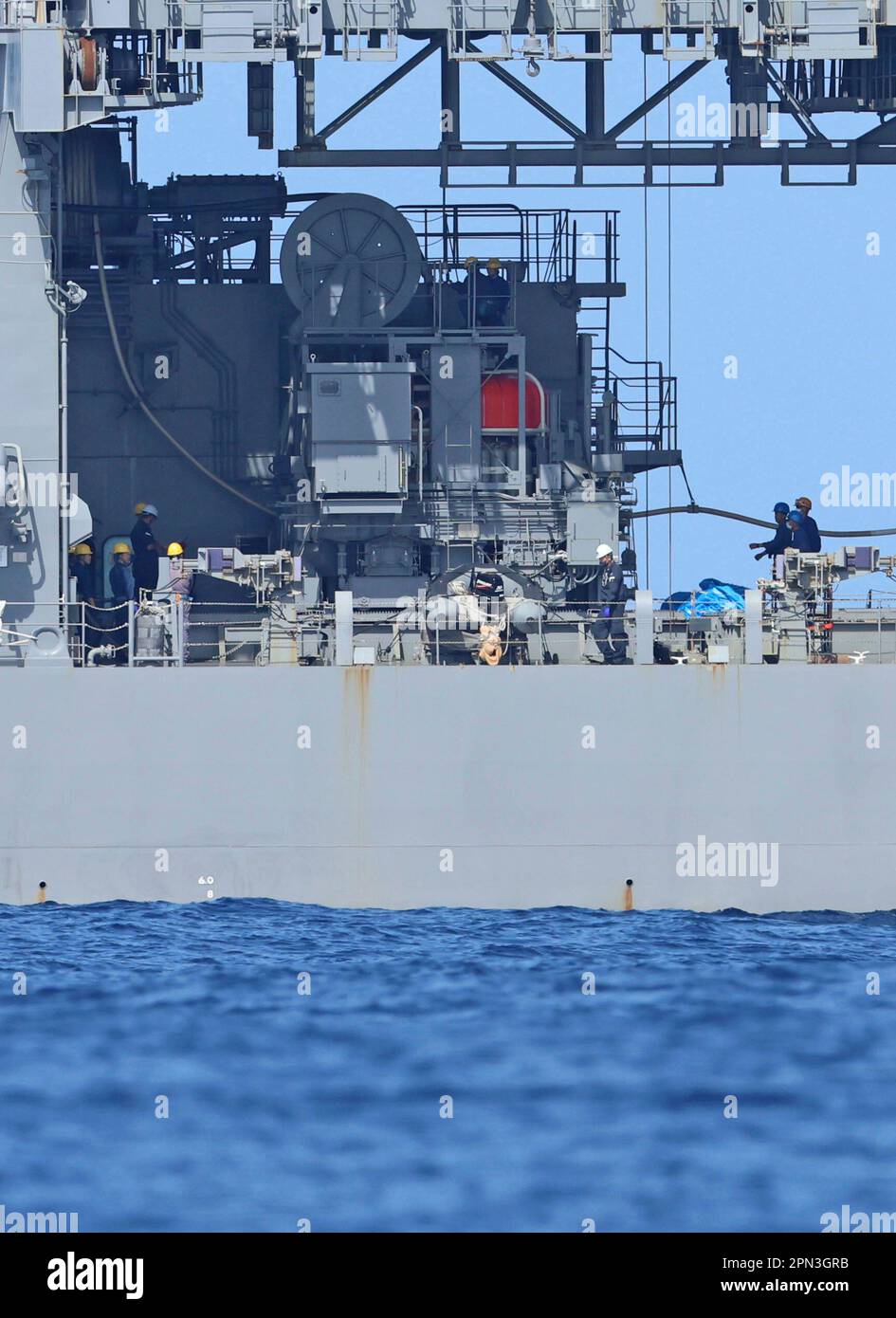 The Chihaya, a World-class submarine rescue ship of the Japan Maritime ...
