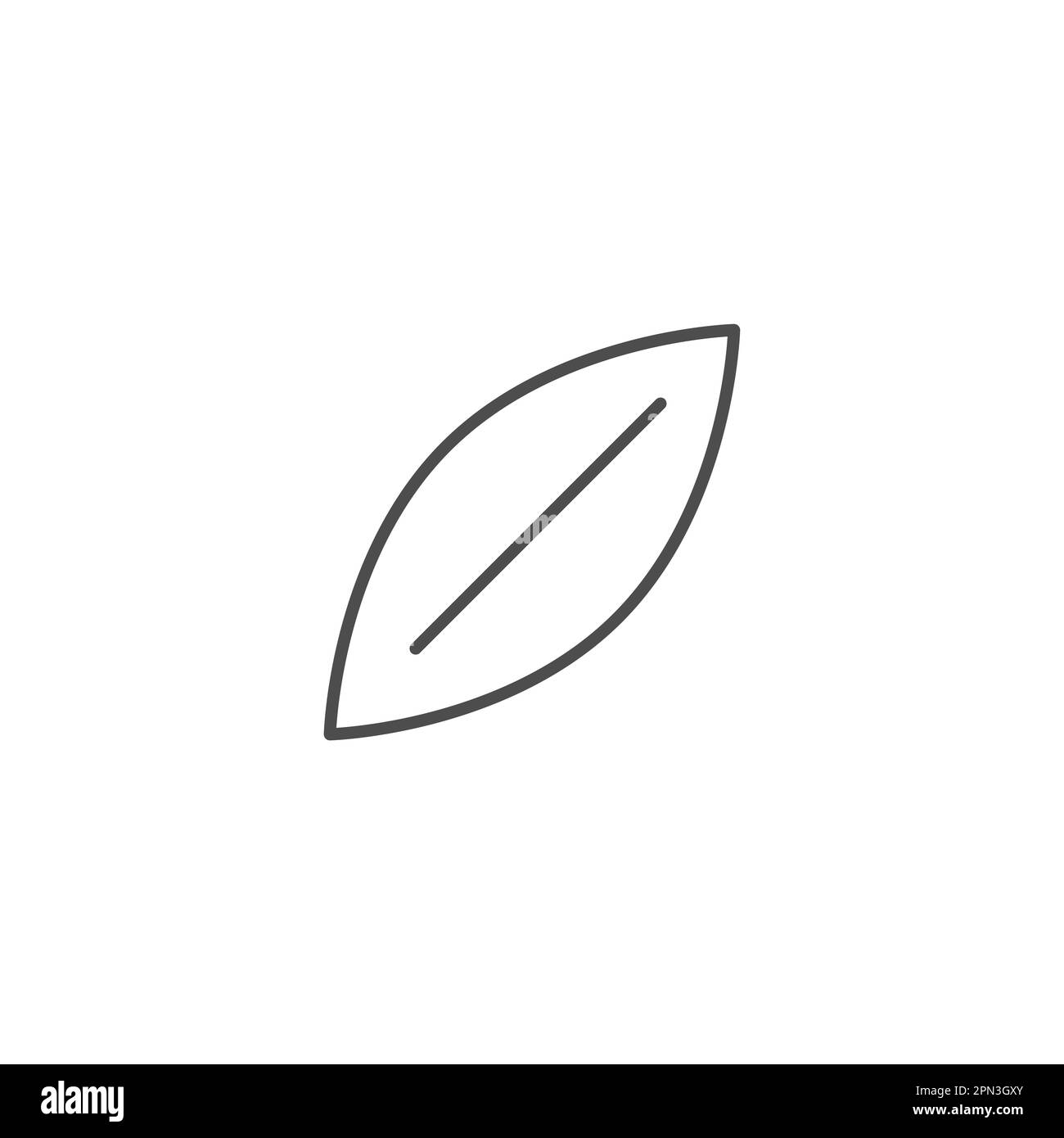 Leaf related vector linear icon Stock Vector Image & Art - Alamy