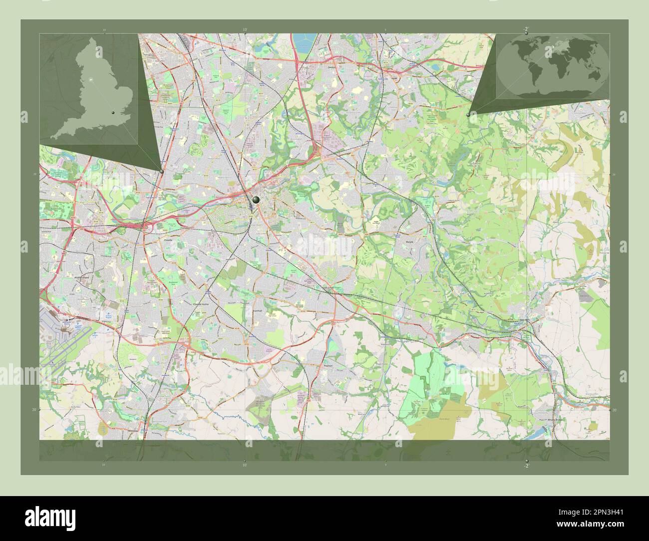 Stockport, metropolitan borough of England - Great Britain. Open Street ...