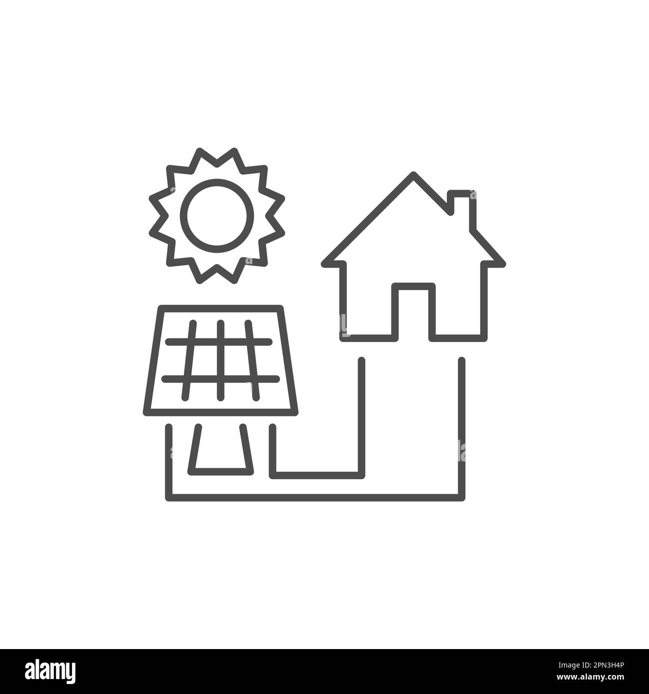 Solar cell related vector linear icon Stock Vector Image & Art - Alamy