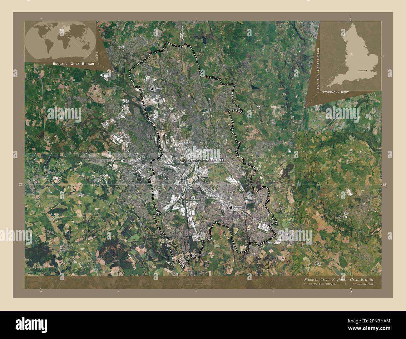Stoke-on-Trent, unitary authority of England - Great Britain. High ...