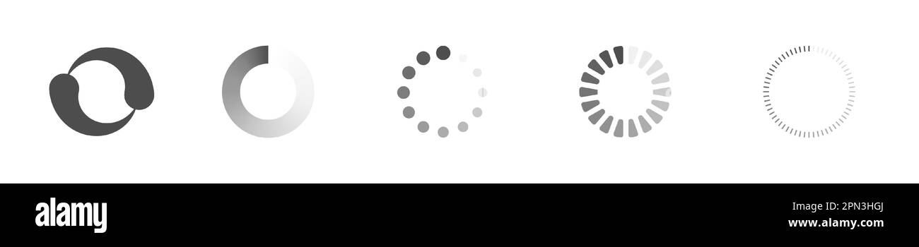 Download sign set. Load icons set. Load system. Data load. Loading bar ...