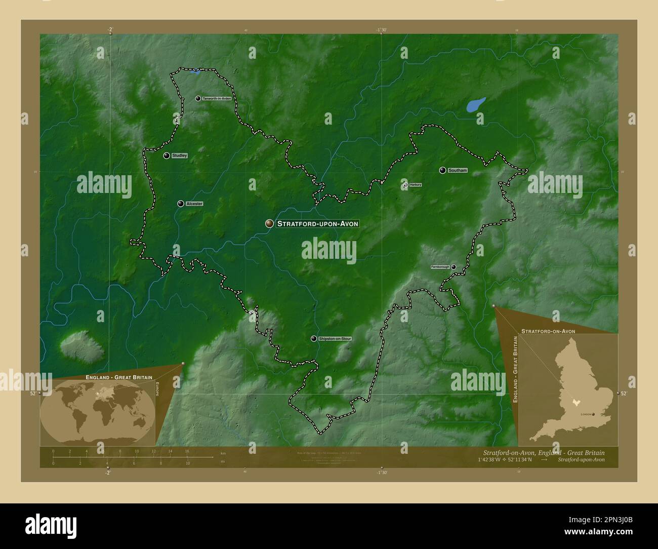 Stratford-on-Avon, non metropolitan district of England - Great Britain ...