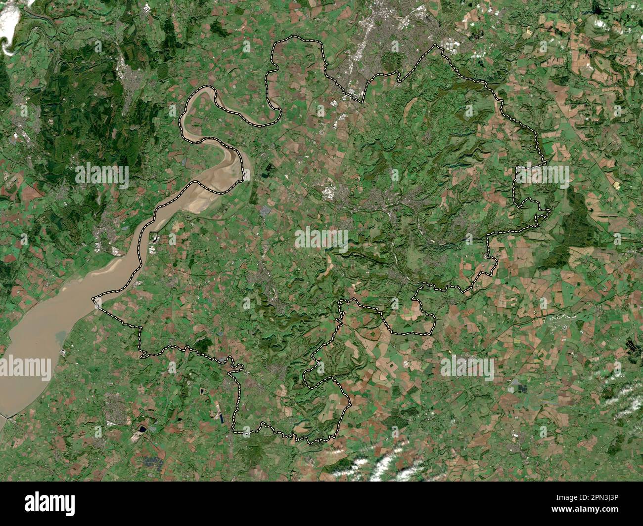 Stroud district map hi-res stock photography and images - Alamy