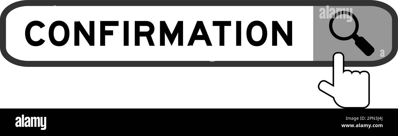 Order confirmation Black and White Stock Photos & Images - Alamy