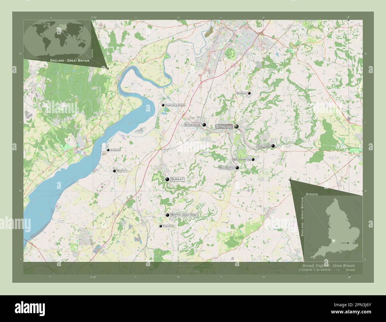 Stroud, non metropolitan district of England - Great Britain. Open ...