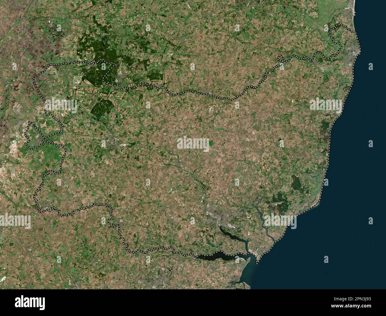Suffolk, administrative county of England - Great Britain. Low ...