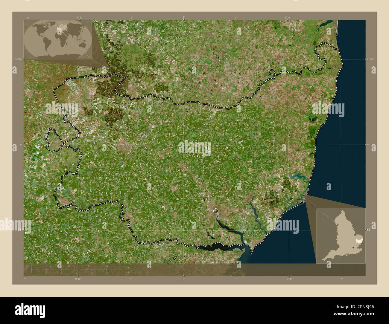 Suffolk, administrative county of England - Great Britain. High ...