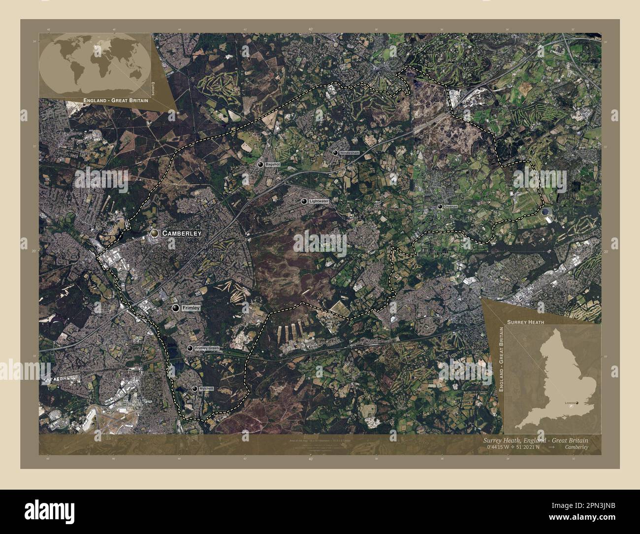 Surrey Heath, non metropolitan district of England - Great Britain ...