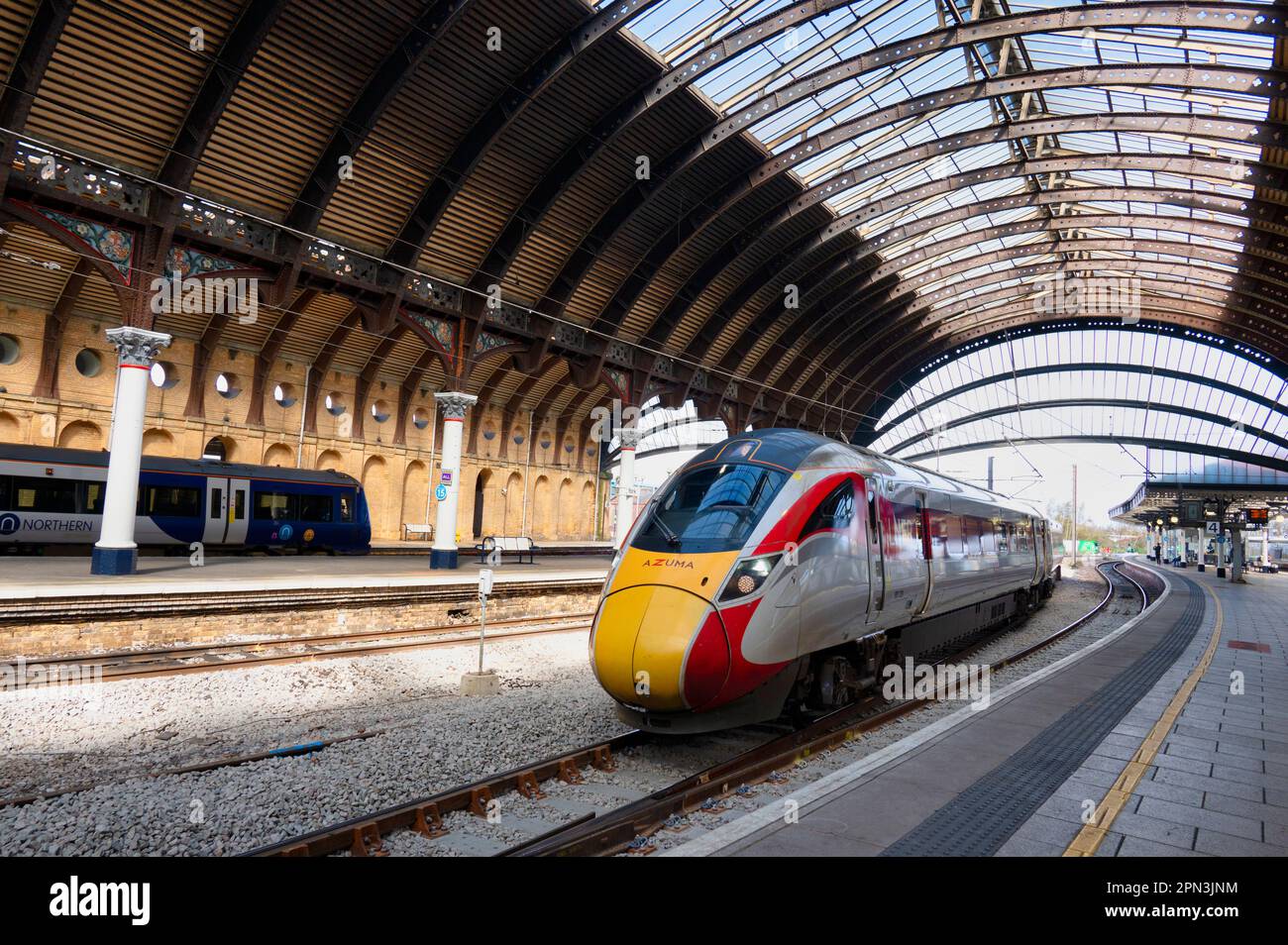 The City of York main line railway station Stock Photo - Alamy