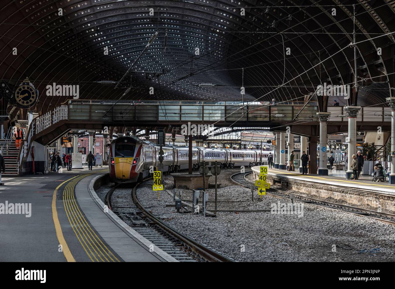 The City of York main line railway station Stock Photo - Alamy
