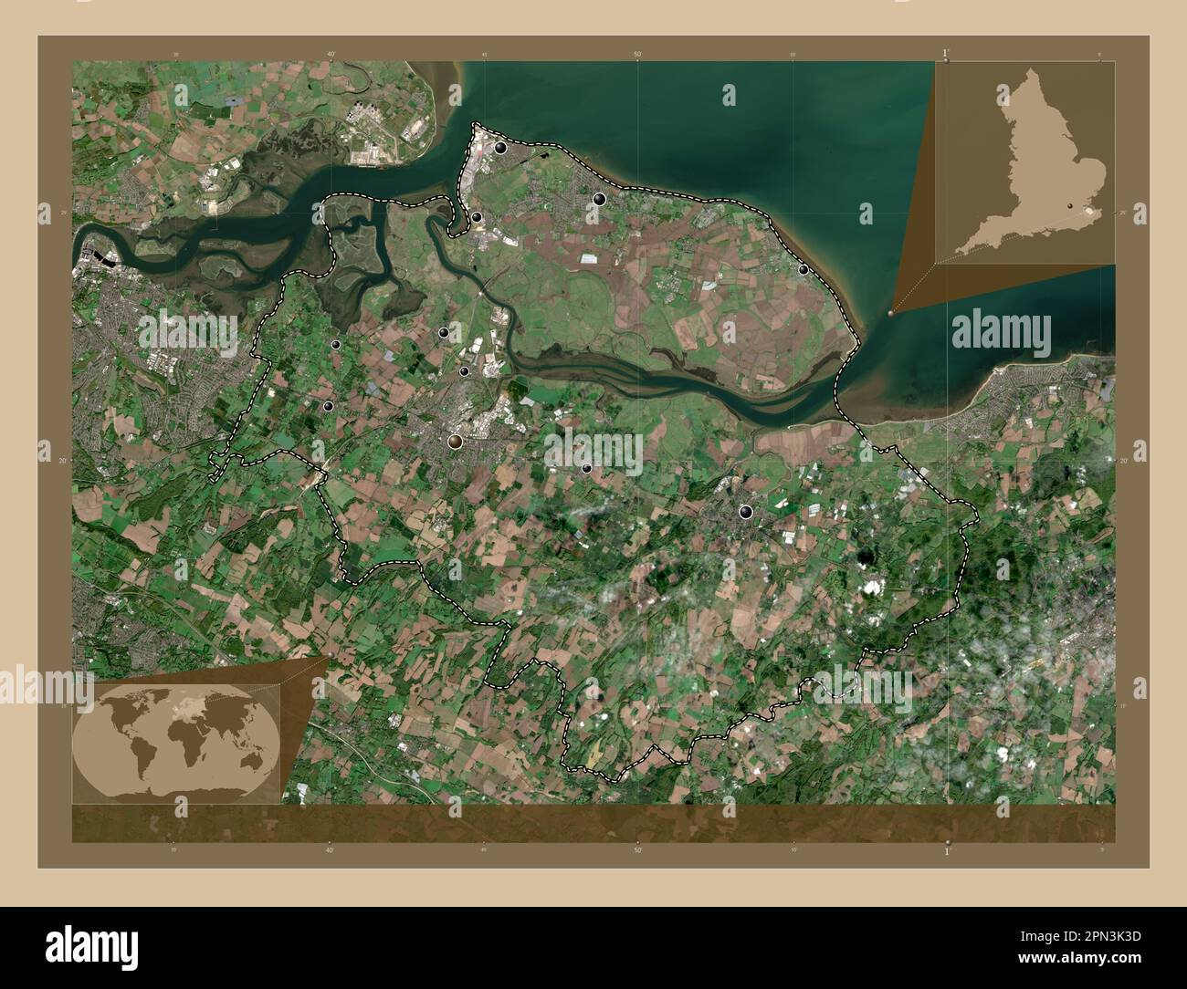 Swale, non metropolitan district of England - Great Britain. Low ...