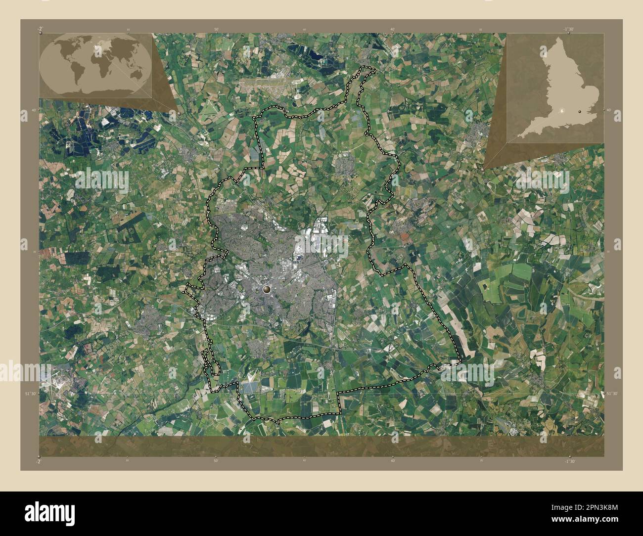 Swindon, unitary authority of England - Great Britain. High resolution ...