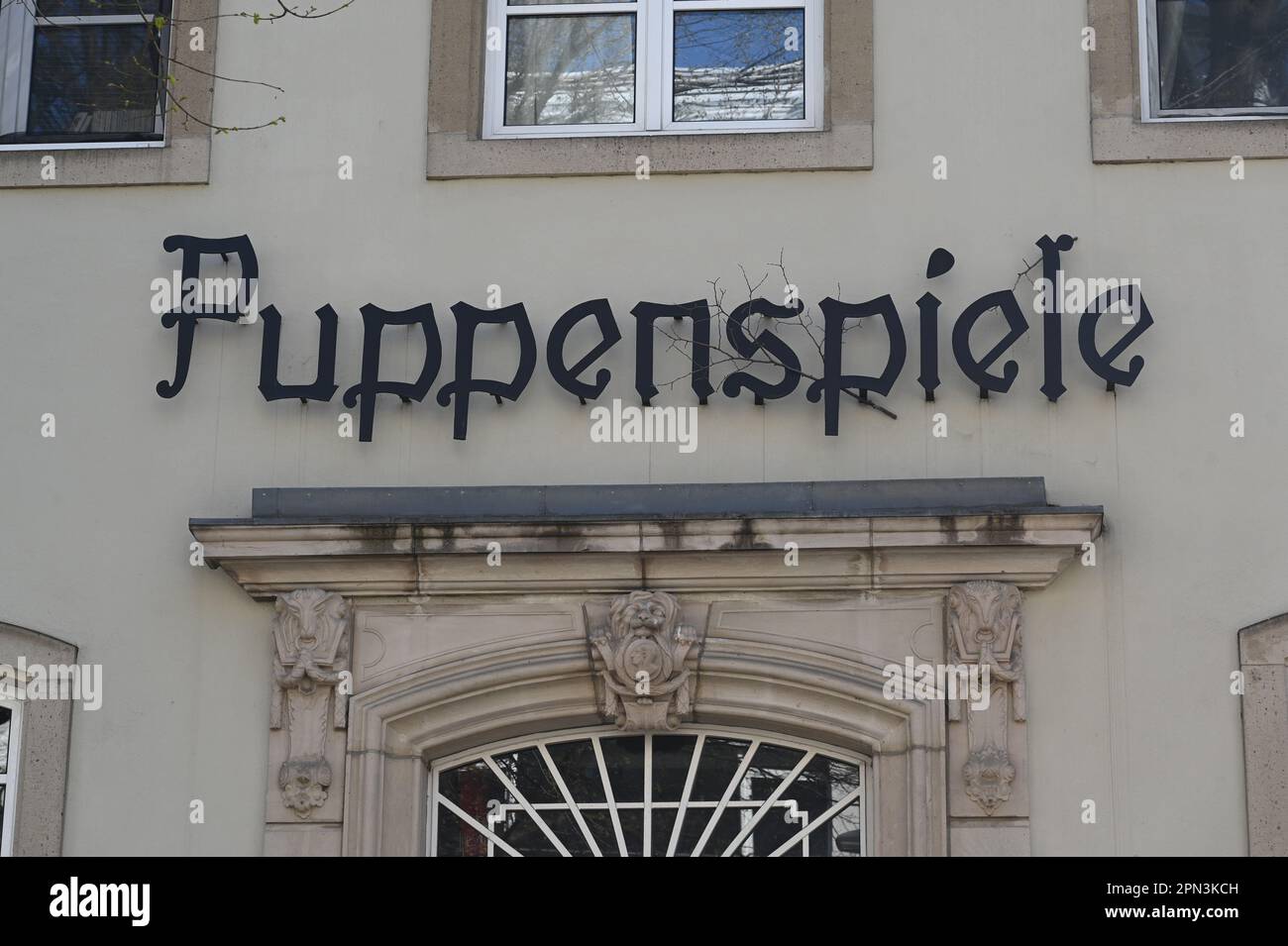 Cologne, Germany. 09th Apr, 2023. Entrance to the Hänneschen Theater ...