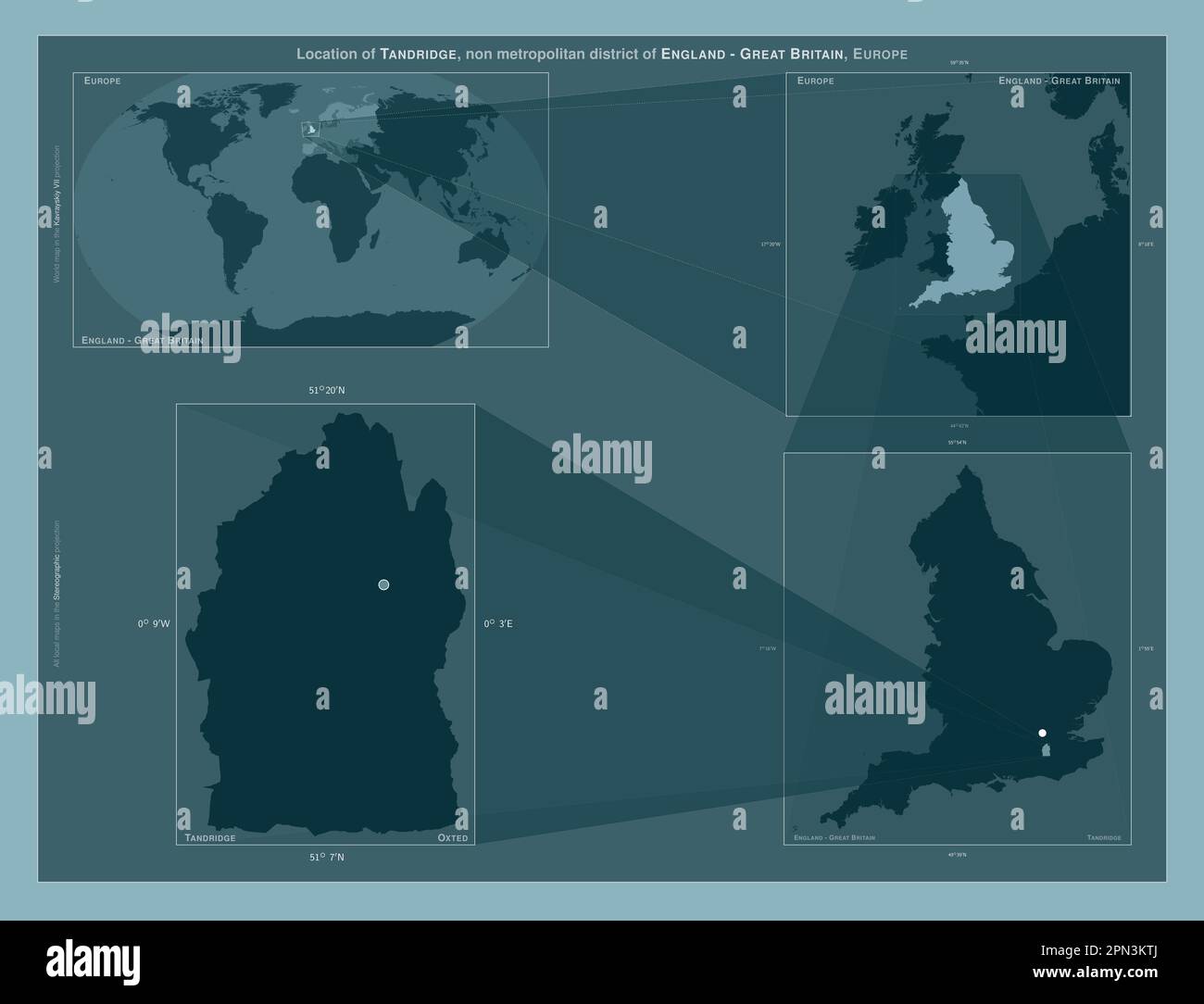 Tandridge, non metropolitan district of England - Great Britain ...