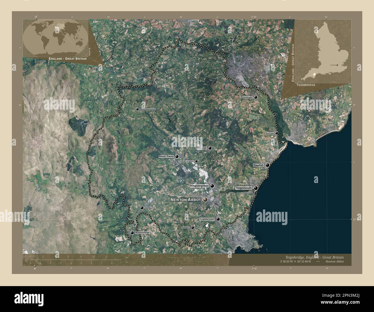 Teignbridge, non metropolitan district of England - Great Britain. High ...