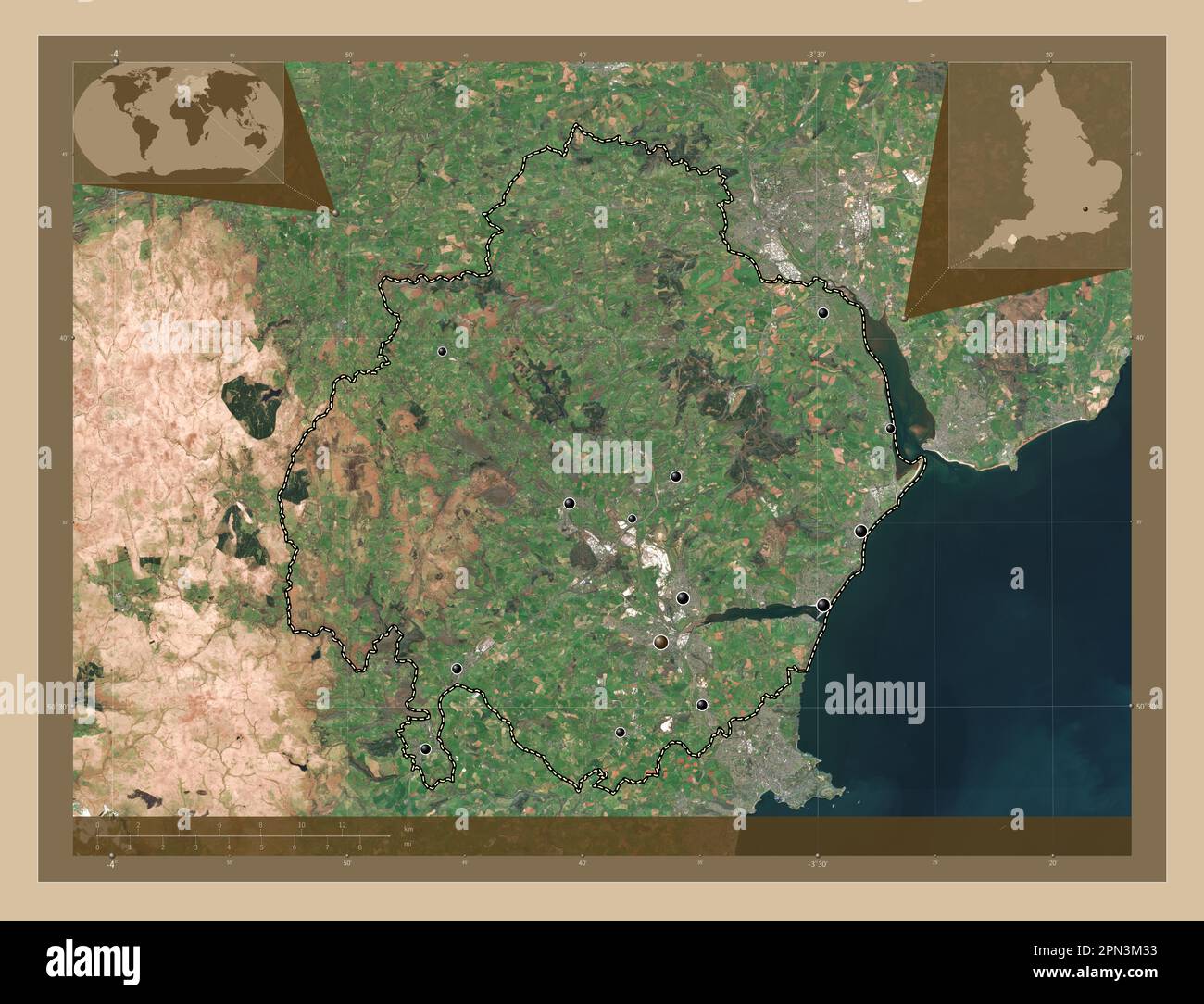 Teignbridge, non metropolitan district of England - Great Britain. Low ...