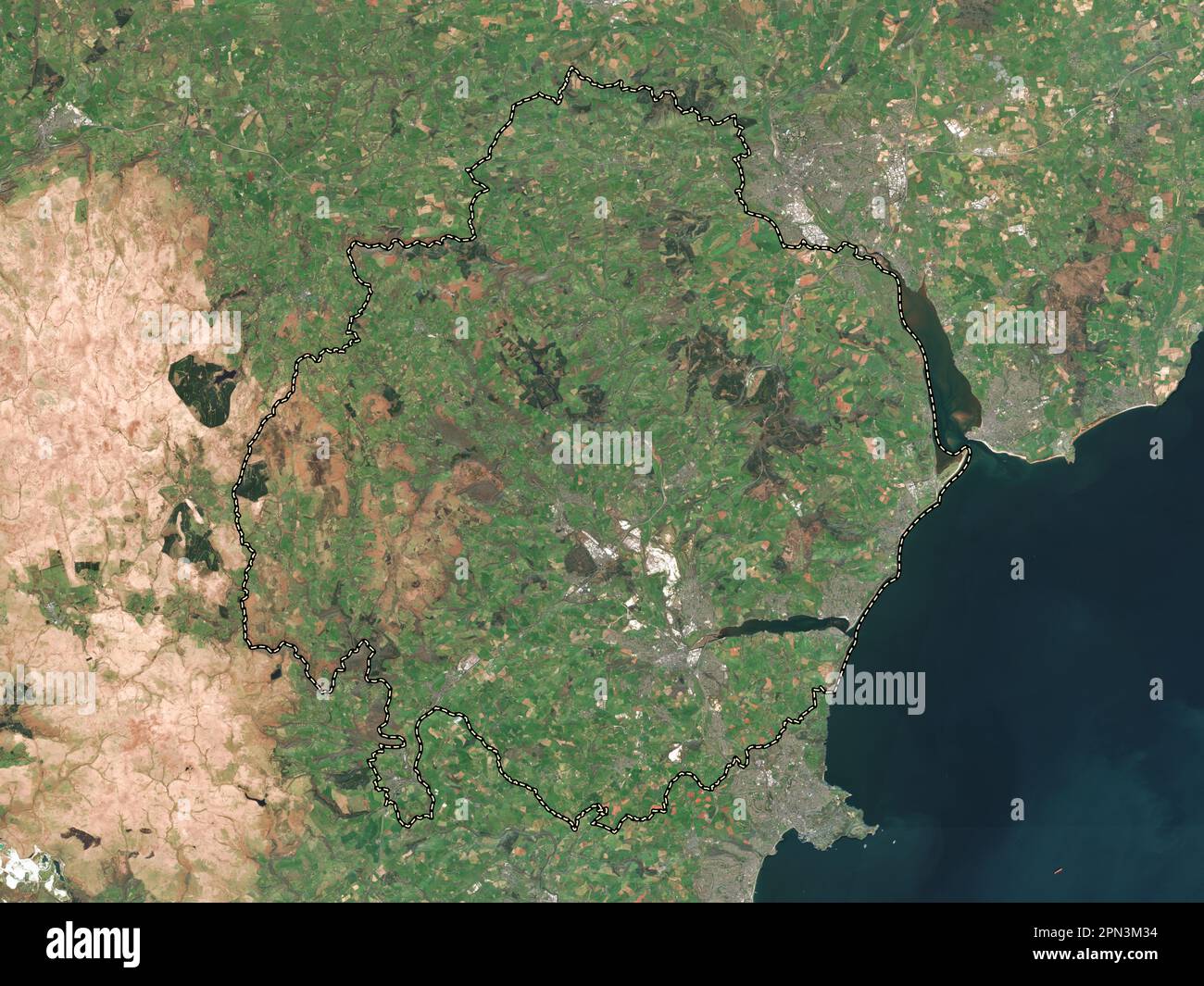 Teignbridge, non metropolitan district of England - Great Britain. Low ...