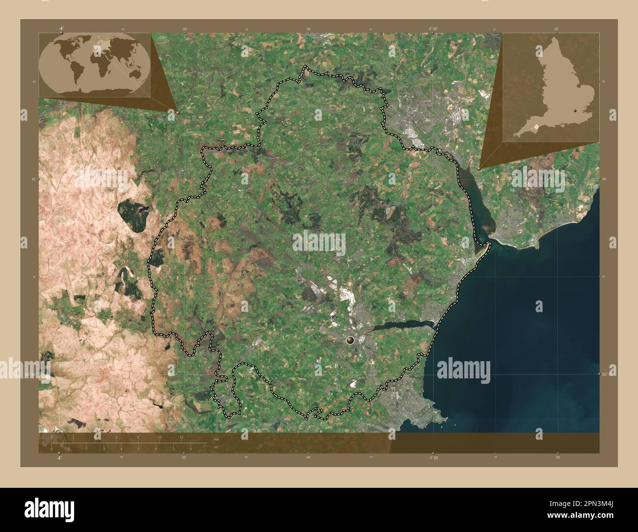 Teignbridge, non metropolitan district of England - Great Britain. Low ...