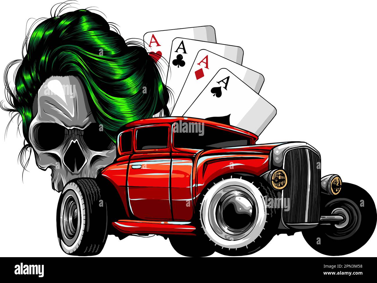 Hot Rod Pin Up Wallpaper