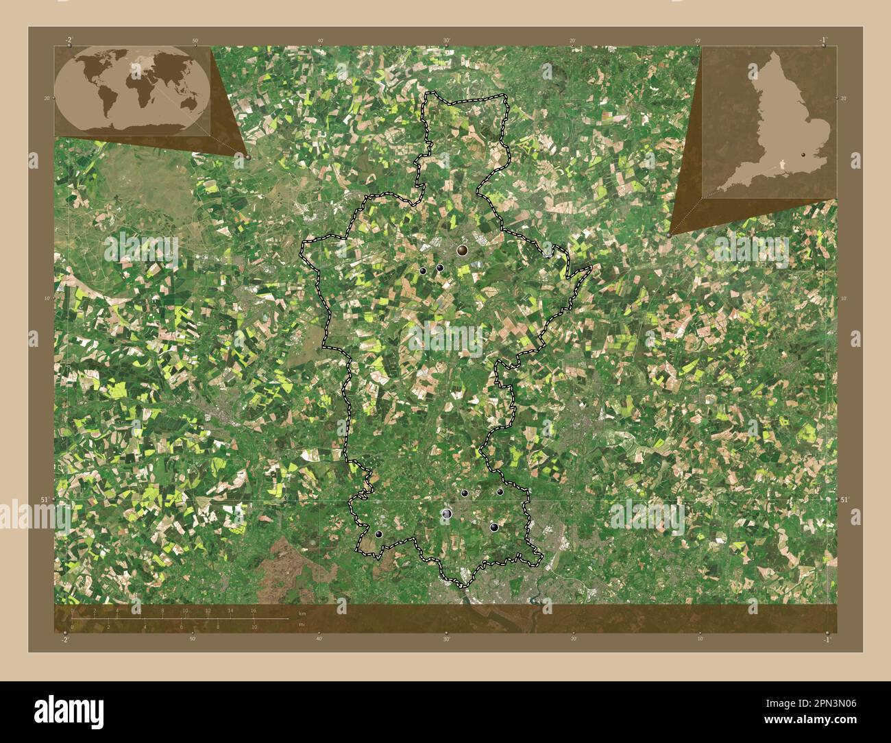 Test Valley, non metropolitan district of England - Great Britain. Low ...