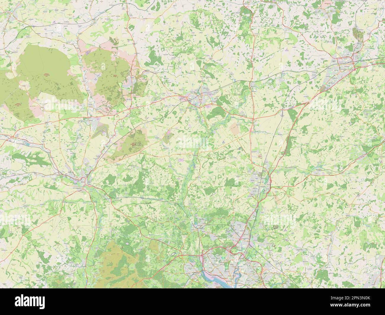 Test Valley, non metropolitan district of England - Great Britain. Open ...