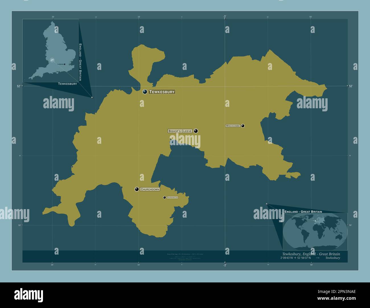 Winchcombe map hi-res stock photography and images - Alamy