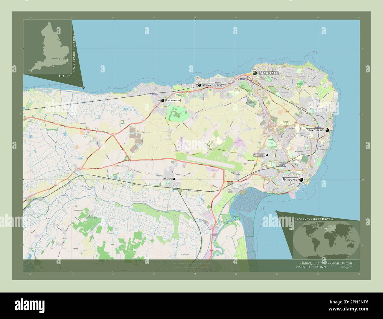 Thanet, non metropolitan district of England - Great Britain. Open ...