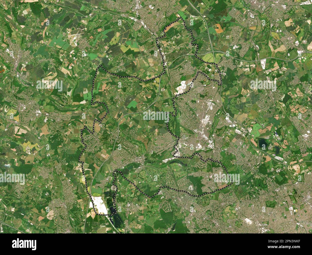 Three Rivers, non metropolitan district of England - Great Britain. Low ...