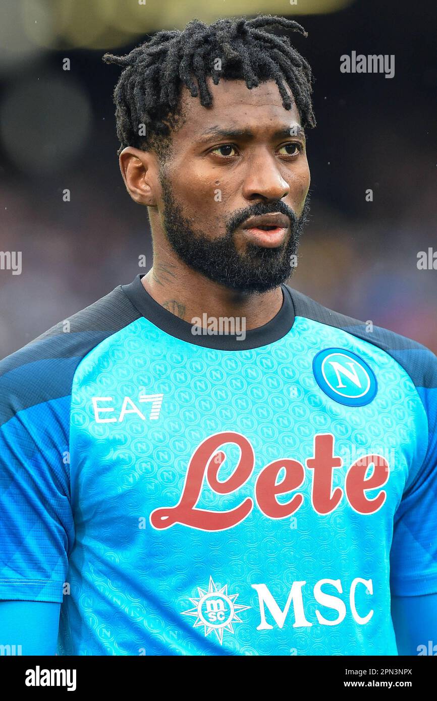 Naples, Italy. 15 Apr, 2023. Andre-Frank Zambo Anguissa of SSC Napoli ...