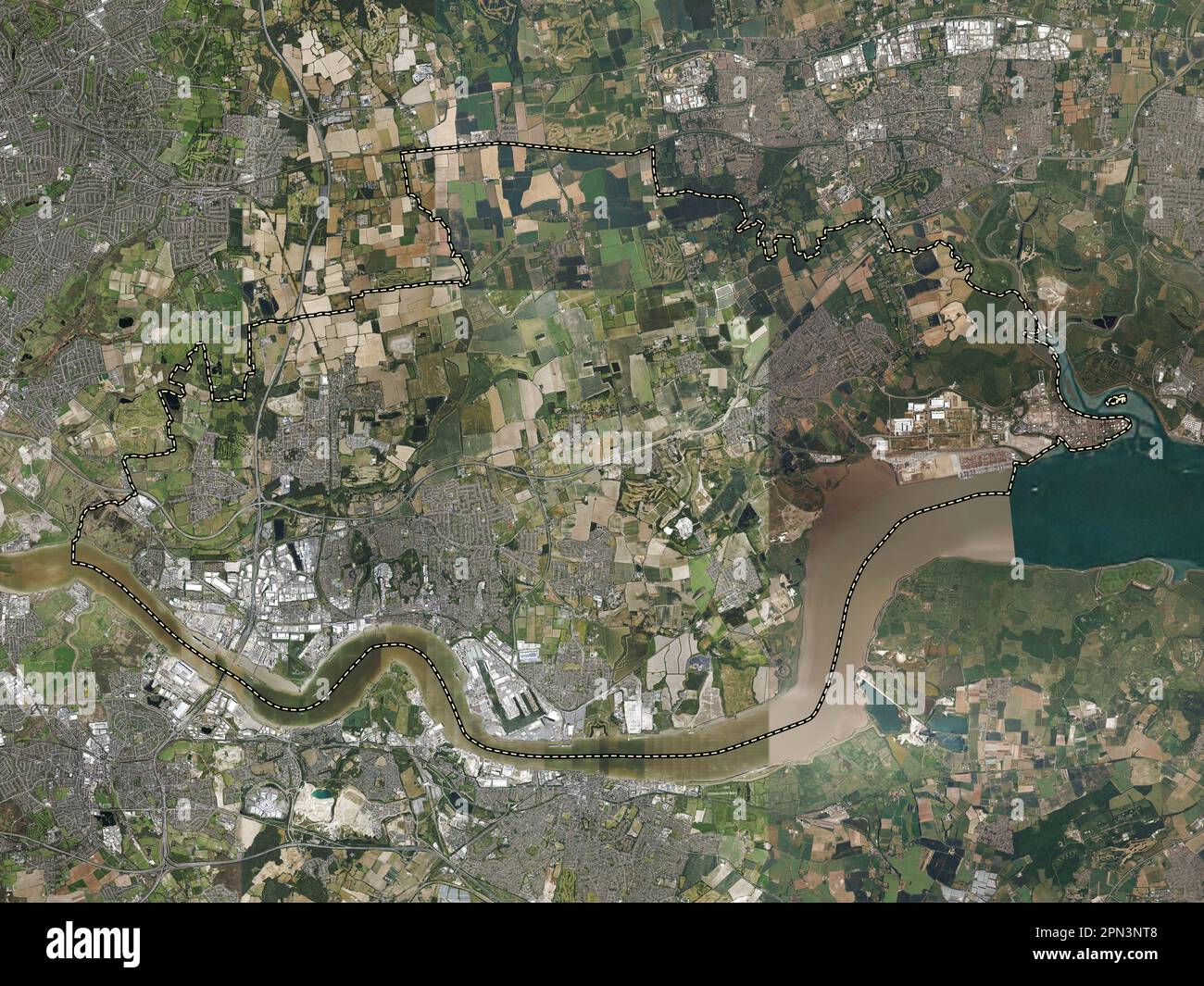 Thurrock, unitary authority of England - Great Britain. High resolution ...